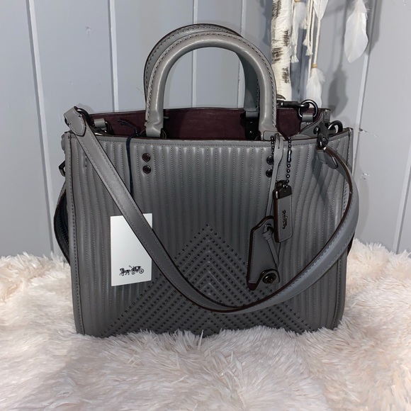 Coach | Bags | Coach Rogue With Quilted Rivets | Poshmark